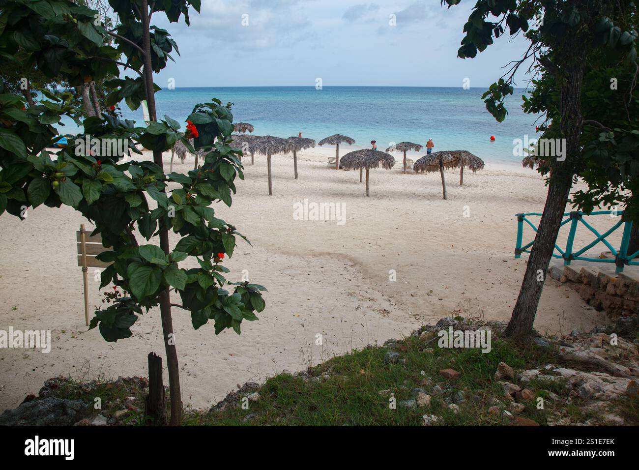 The Caribbean sea pristine waters in Guardalavaca sand beach, Club ...