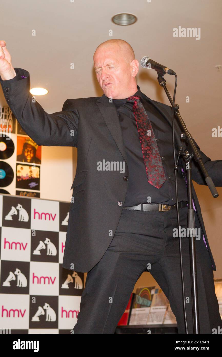 Bob Blakeley sings and signs his first Album at HMV Manchester, Arndale ...