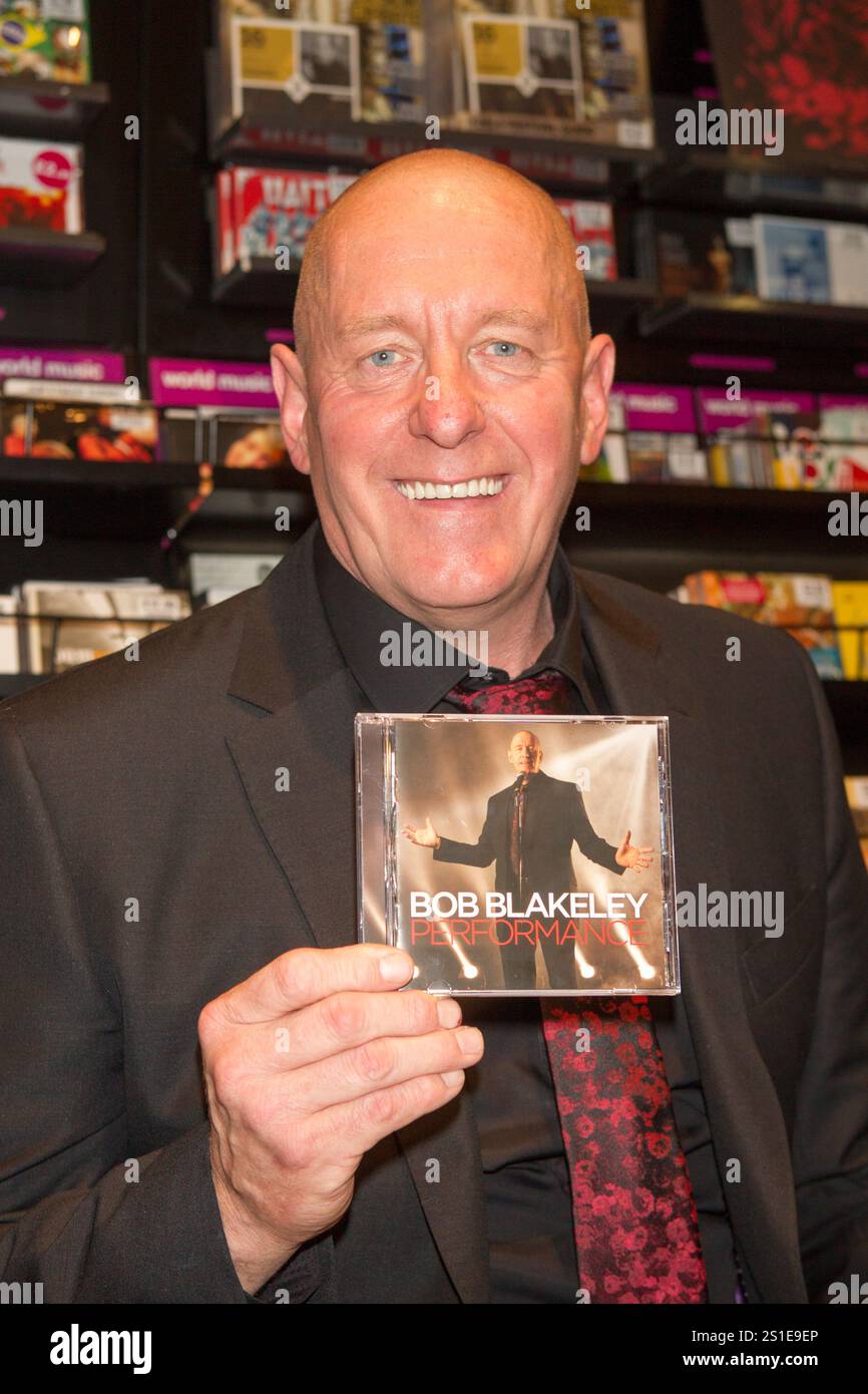 Bob Blakeley sings and signs his first Album at HMV Manchester, Arndale ...