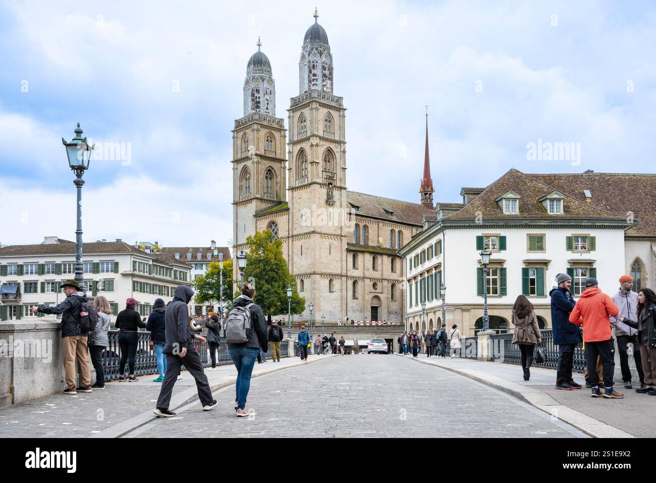 Zurich, Switzerland - October 3, 2024: Street scene from historic ...