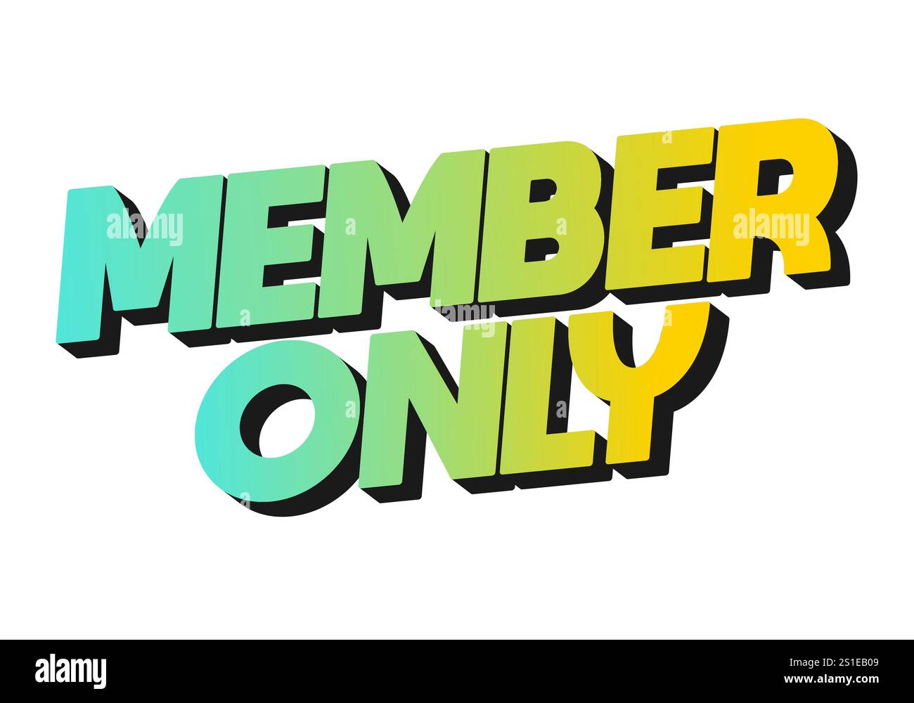 Member only. Text effect design for social media or marketing ads Stock ...