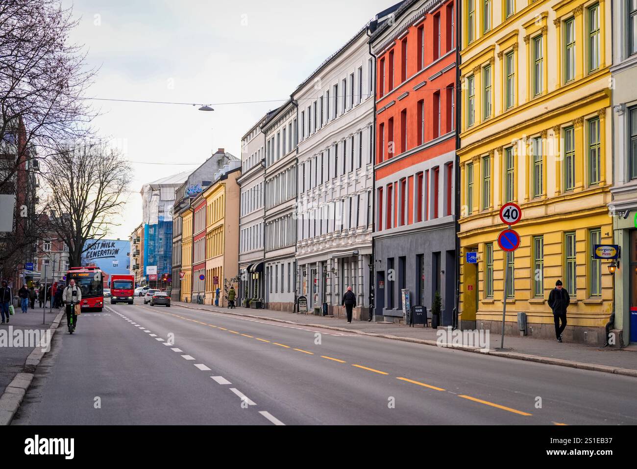 Oslo 20241204. Waldemar Thranes gate in Oslo. Photo: Lise Aaserud / NTB ...