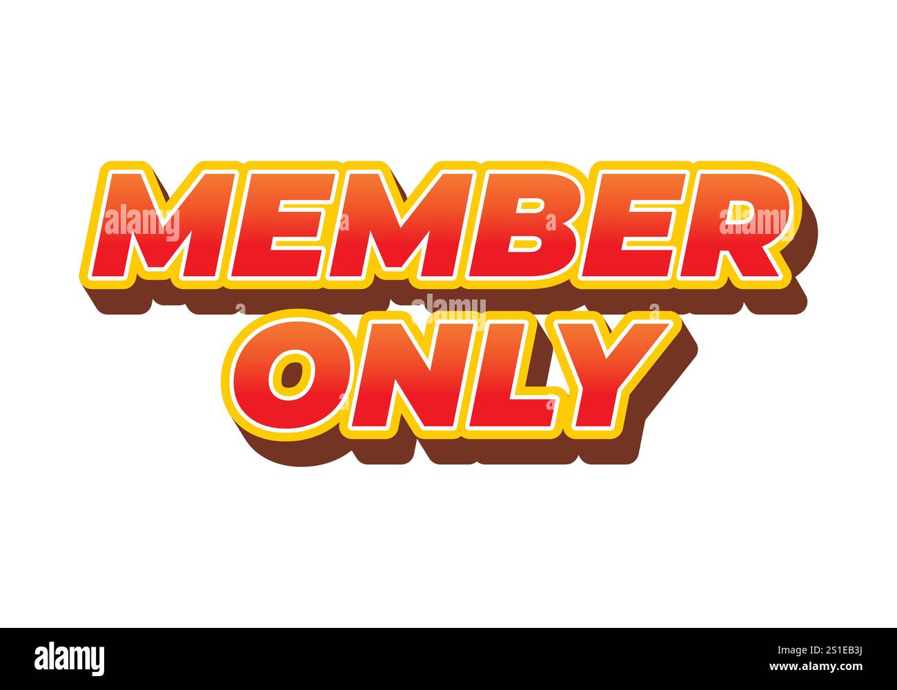 Member only. Text effect design for social media or marketing ads Stock ...
