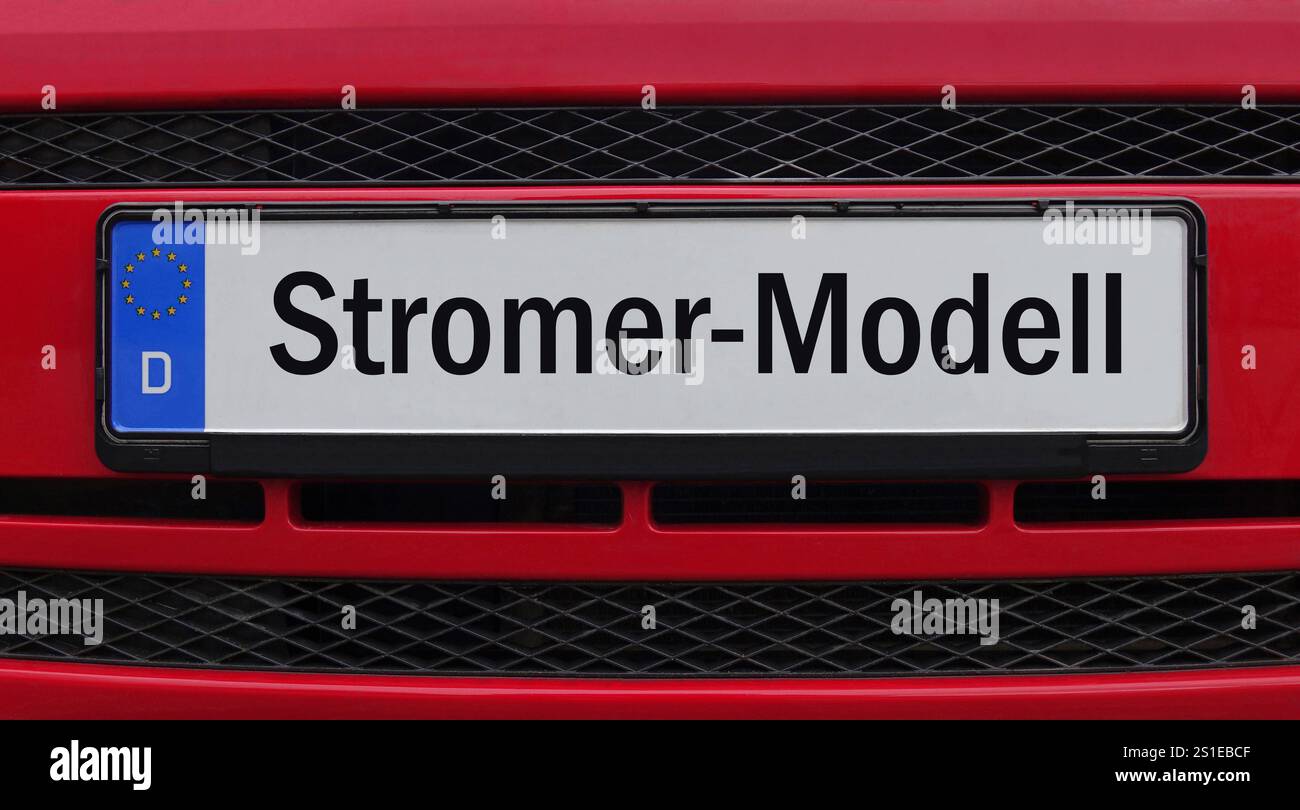 Autokennzeichen mit Schriftzug Stromer-Modell Autokennzeichen mit ...