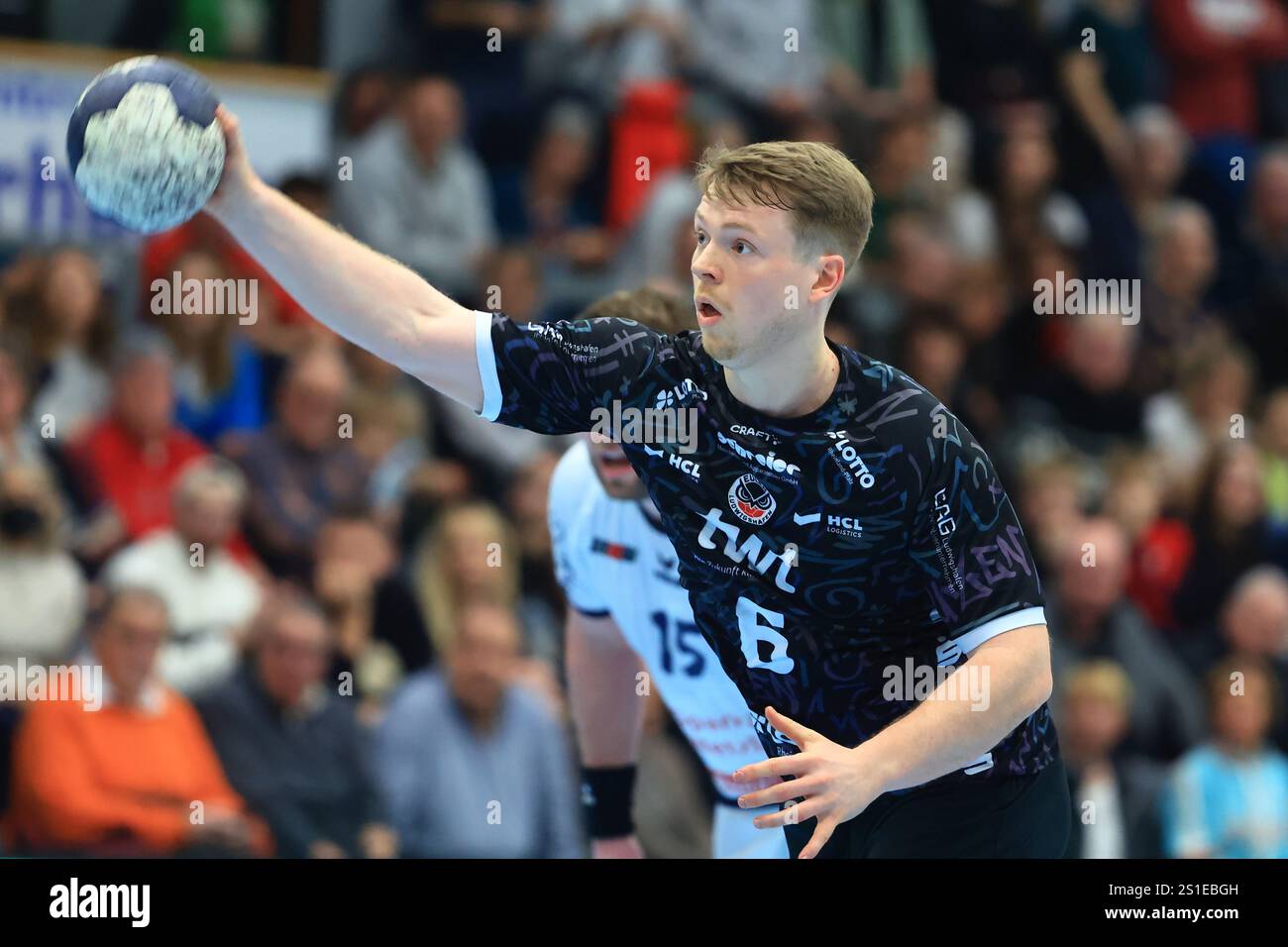 Tim Schaller (Ludwigshafen) TV Huettenberg vs Eulen Ludwigshafen ...