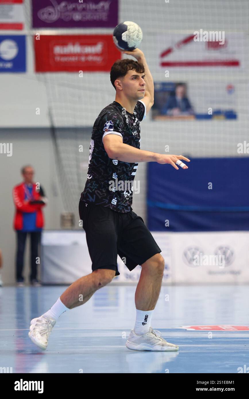 Finn Leun (Ludwigshafen) TV Huettenberg vs Eulen Ludwigshafen, Handball ...