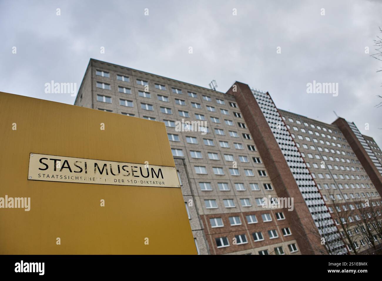 Berlin, Germany. 03rd Jan, 2025. "Stasi Museum" stands in front of the ...