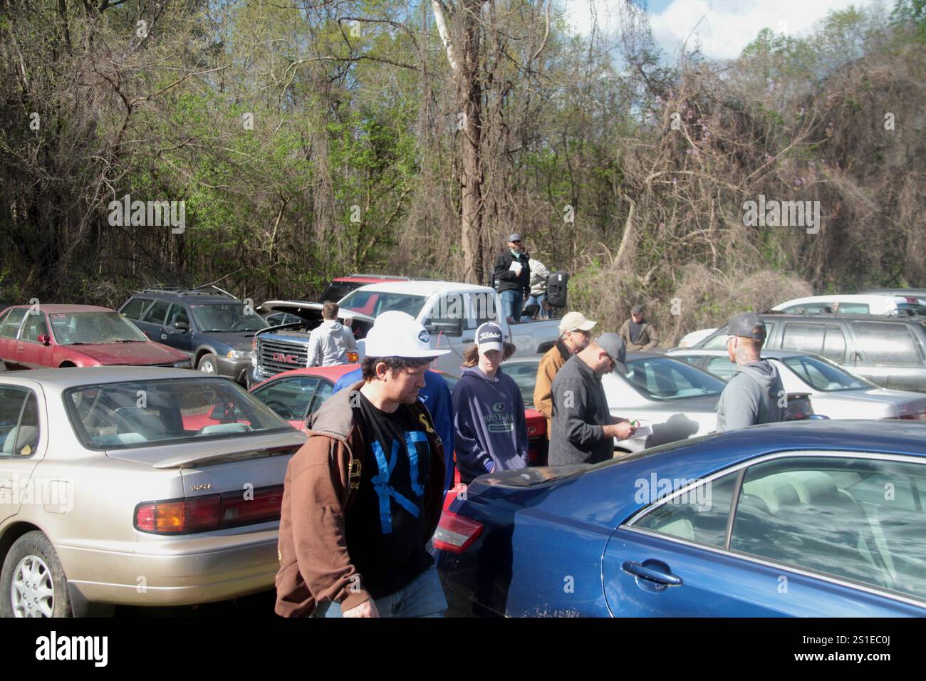 Virginia, USA. Buyers at a car auction Stock Photo - Alamy