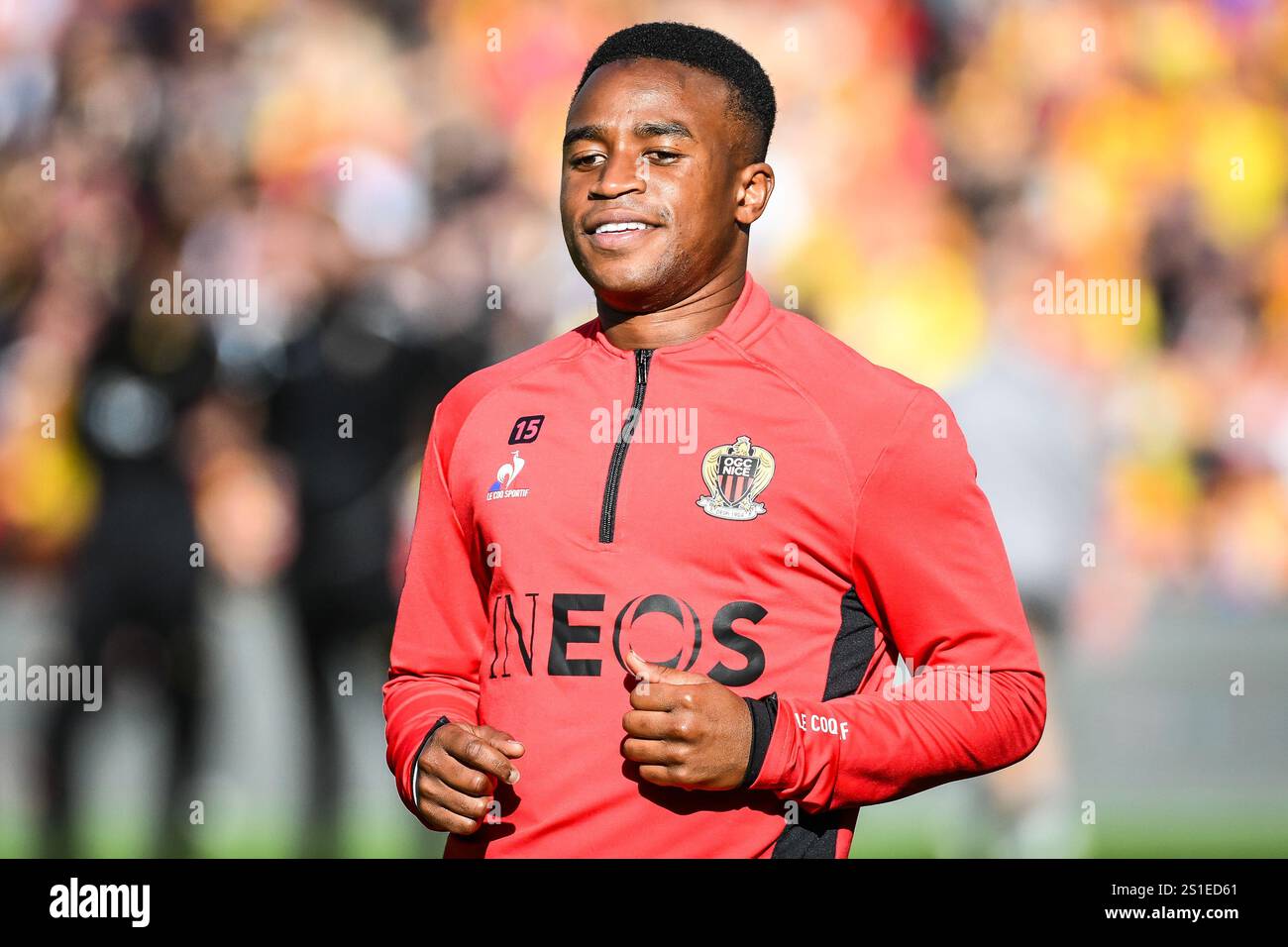 Lens, France. 28th Sep, 2024. Youssoufa MOUKOKO of Nice during the ...