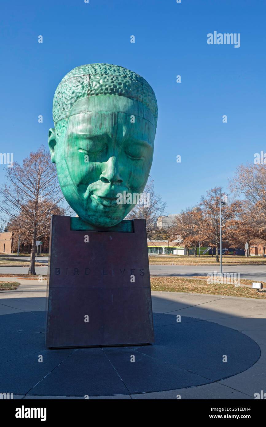 Kansas City, Missouri - The Charlie 'Bird' Parker Memorial in the 18th ...