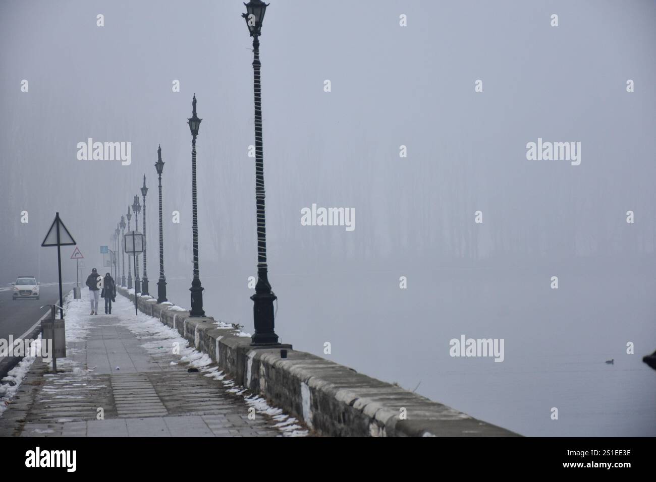 January 3, 2025, Srinagar, India: An Indian tourist couple walks ...
