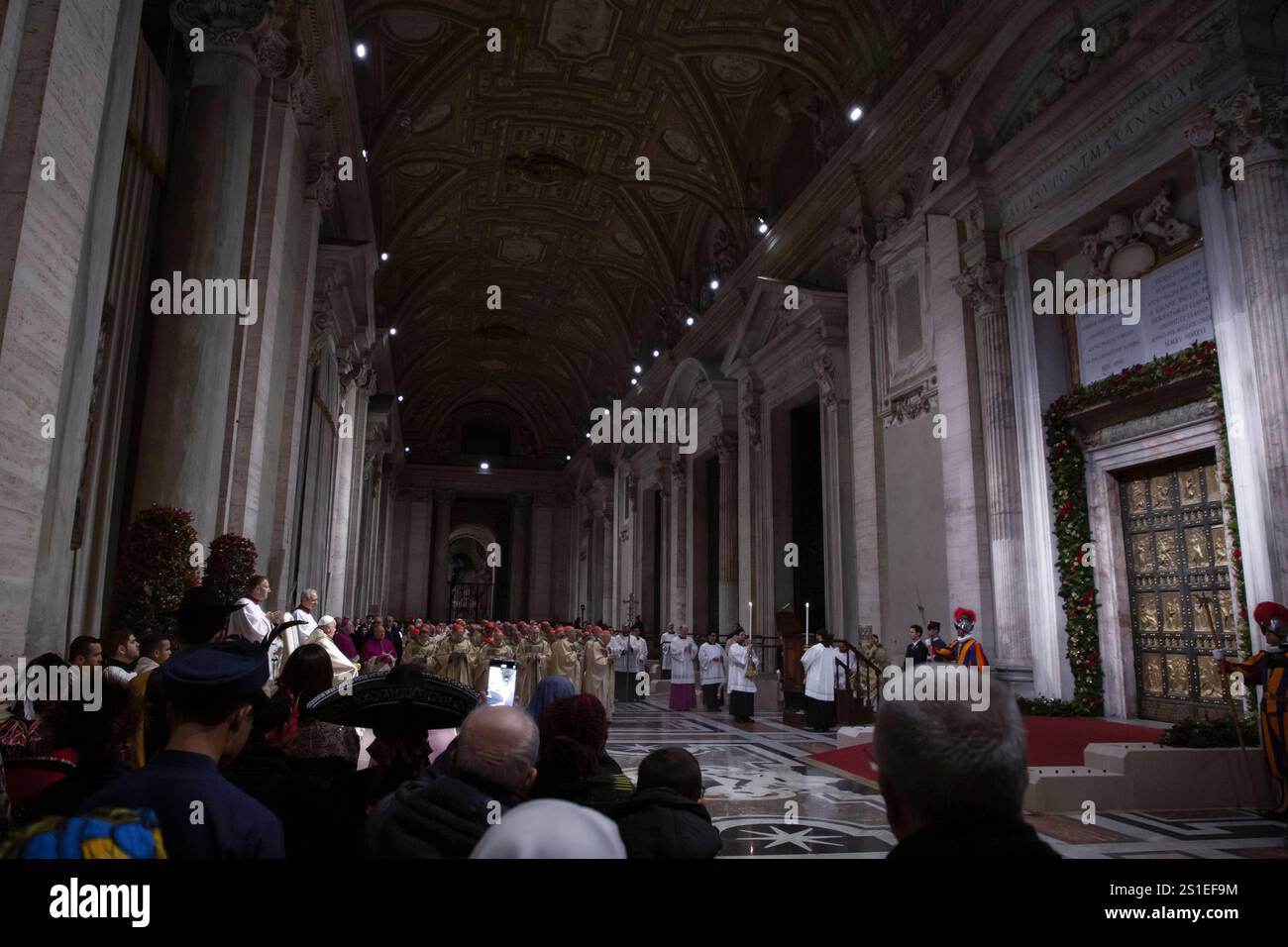Vatican City, Vatican, 24 december 2024. Pope Francis opens the Holy ...