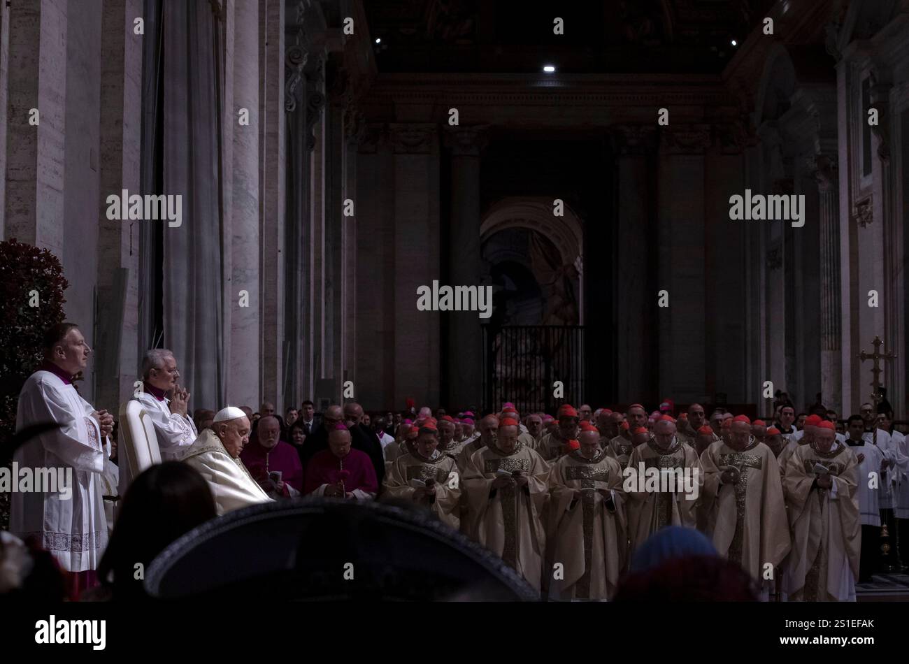 Vatican City, Vatican, 24 december 2024. Pope Francis opens the Holy ...
