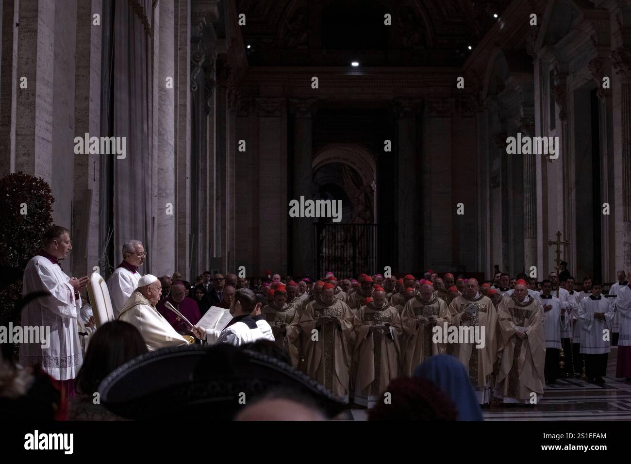 Vatican City, Vatican, 24 december 2024. Pope Francis opens the Holy ...