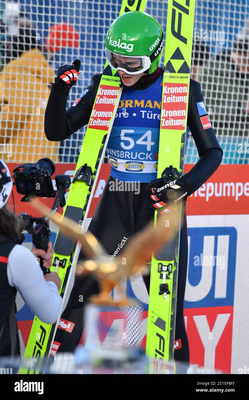 INNSBRUCK, AUSTRIA - JANUARY 3: Maximilian Ortner of Austria during the ...