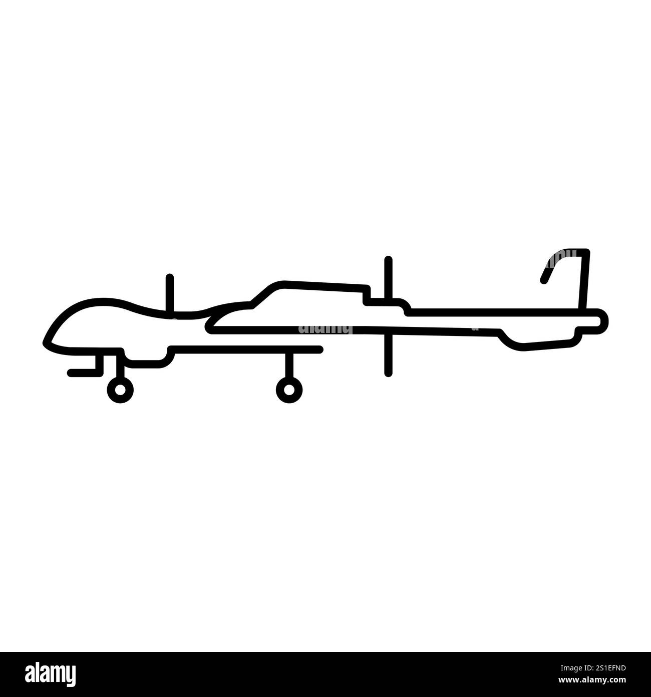 IAI Eitan (Israel) line color icon. Heavy reconnaissance drone. Sign ...