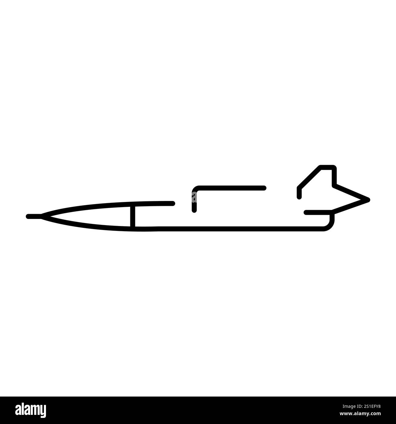 Tupolev Tu-141 "Stryzh" (Ukraine) line color icon. Soviet ...