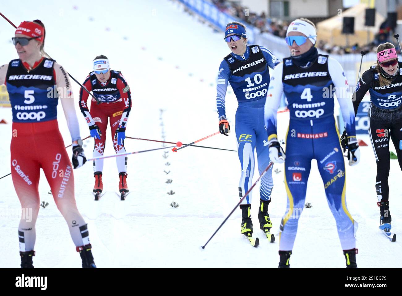 Val Di Fiemme, Italy. 03rd Jan, 2025. Winner Nadine Faehndrich of ...