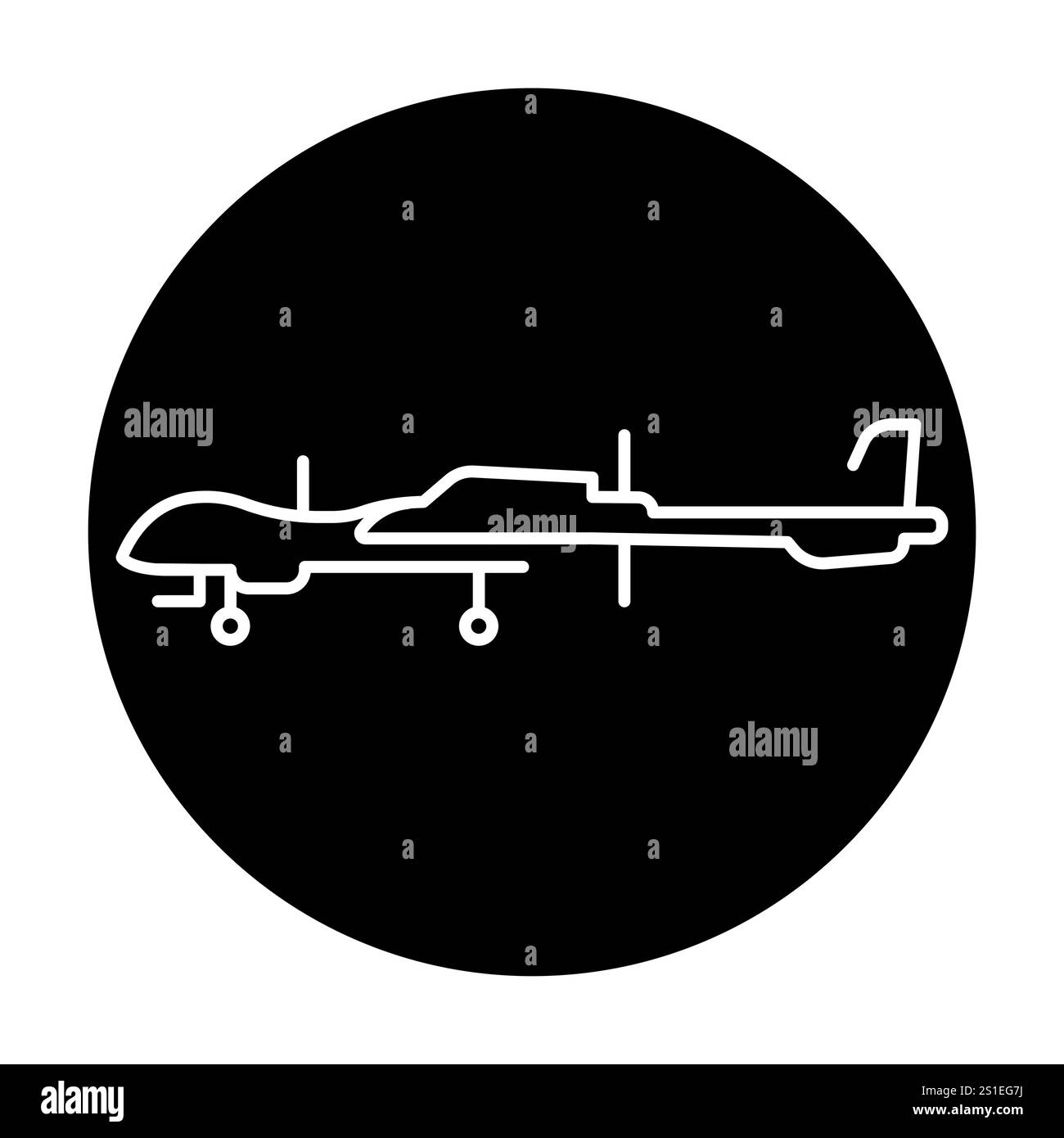 IAI Eitan (Israel) line color icon. Heavy reconnaissance drone. Sign ...