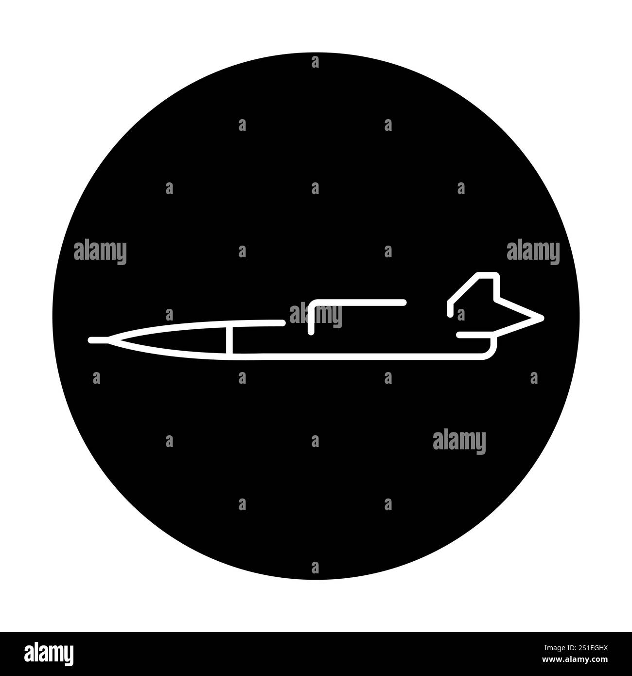 Tupolev Tu-141 "Stryzh" (Ukraine) line color icon. Soviet ...