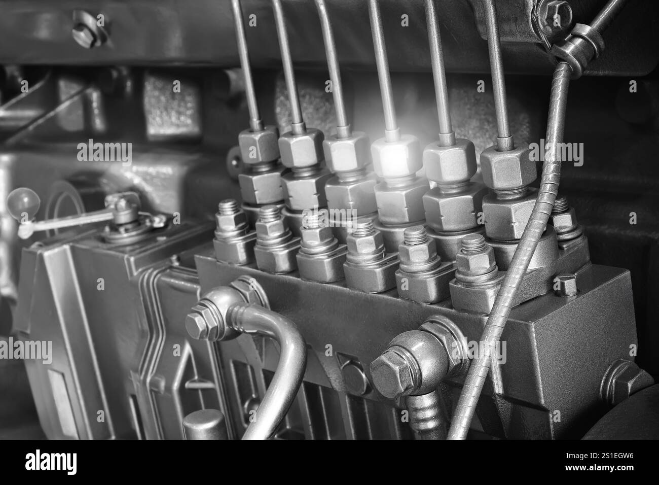 Selective on the fuel injection in the the diesel engine. supply system ...