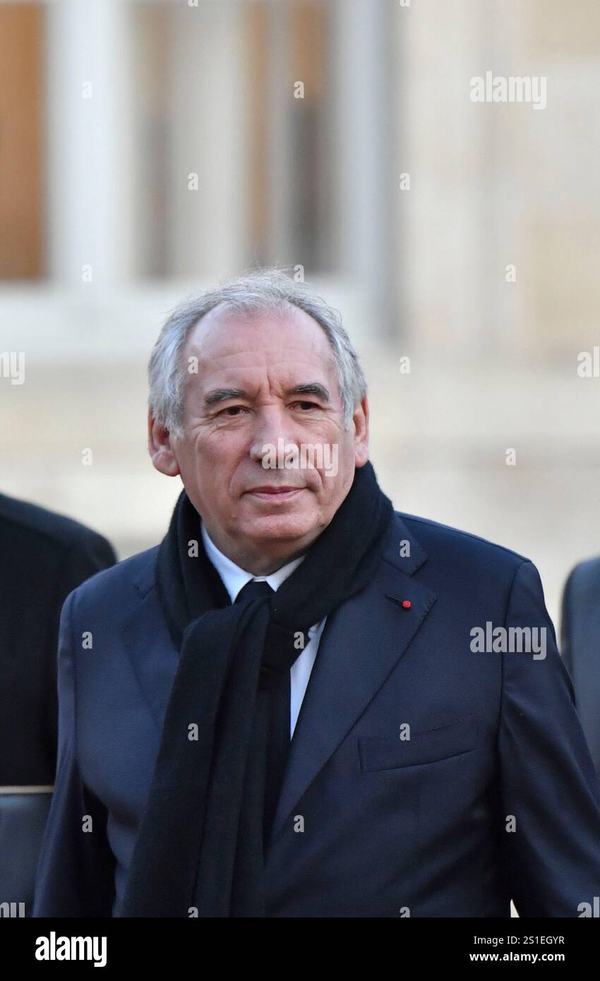 France, Paris, 2025-01-03. Francois Bayrou Premier ministre lors du ...