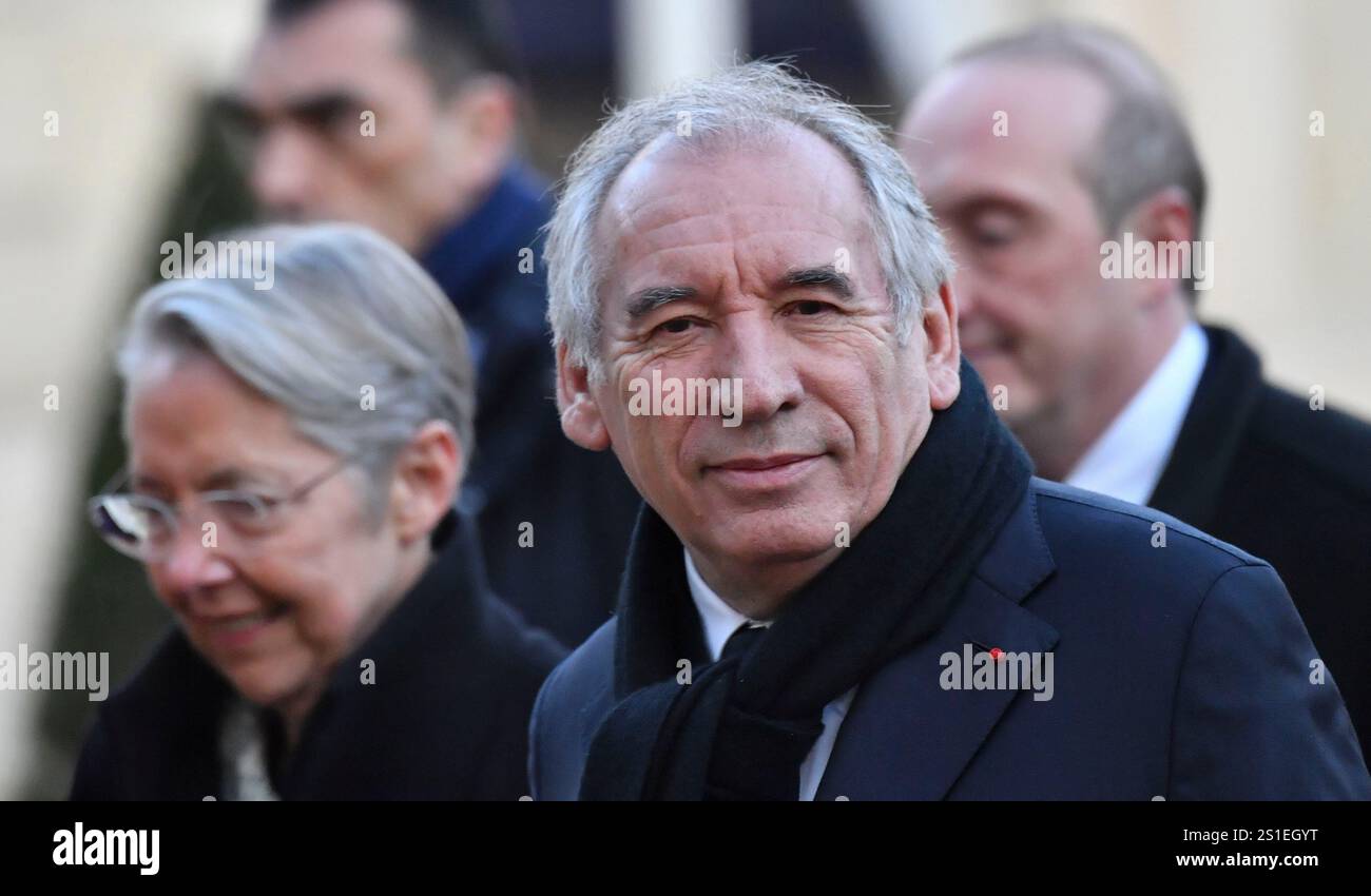 France, Paris, 2025-01-03. Francois Bayrou Premier ministre lors du ...