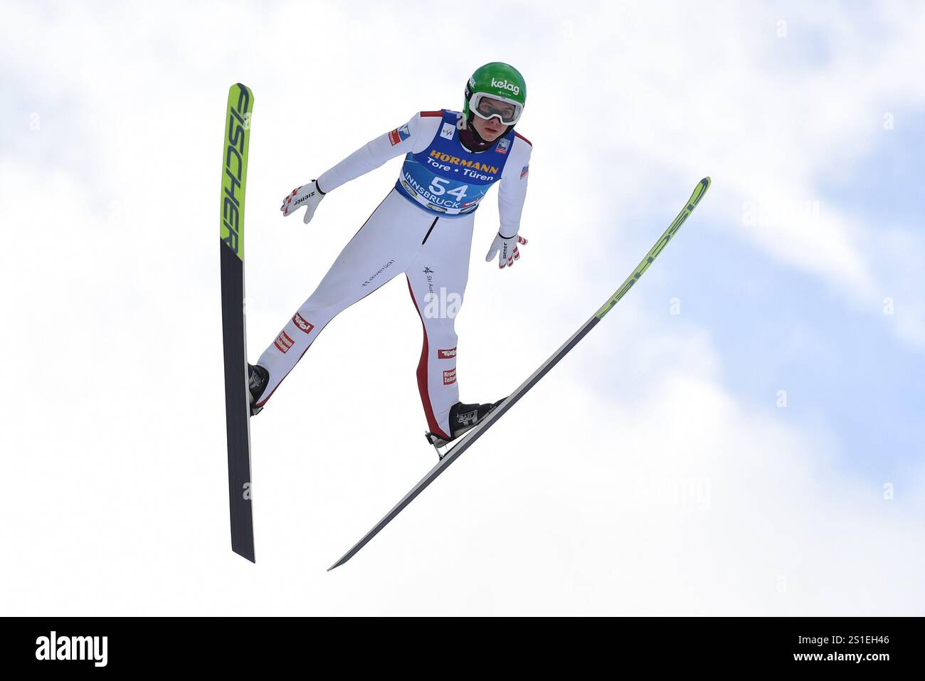 INNSBRUCK, AUSTRIA - JANUARY 3: Maximilian Ortner of Austria during the ...