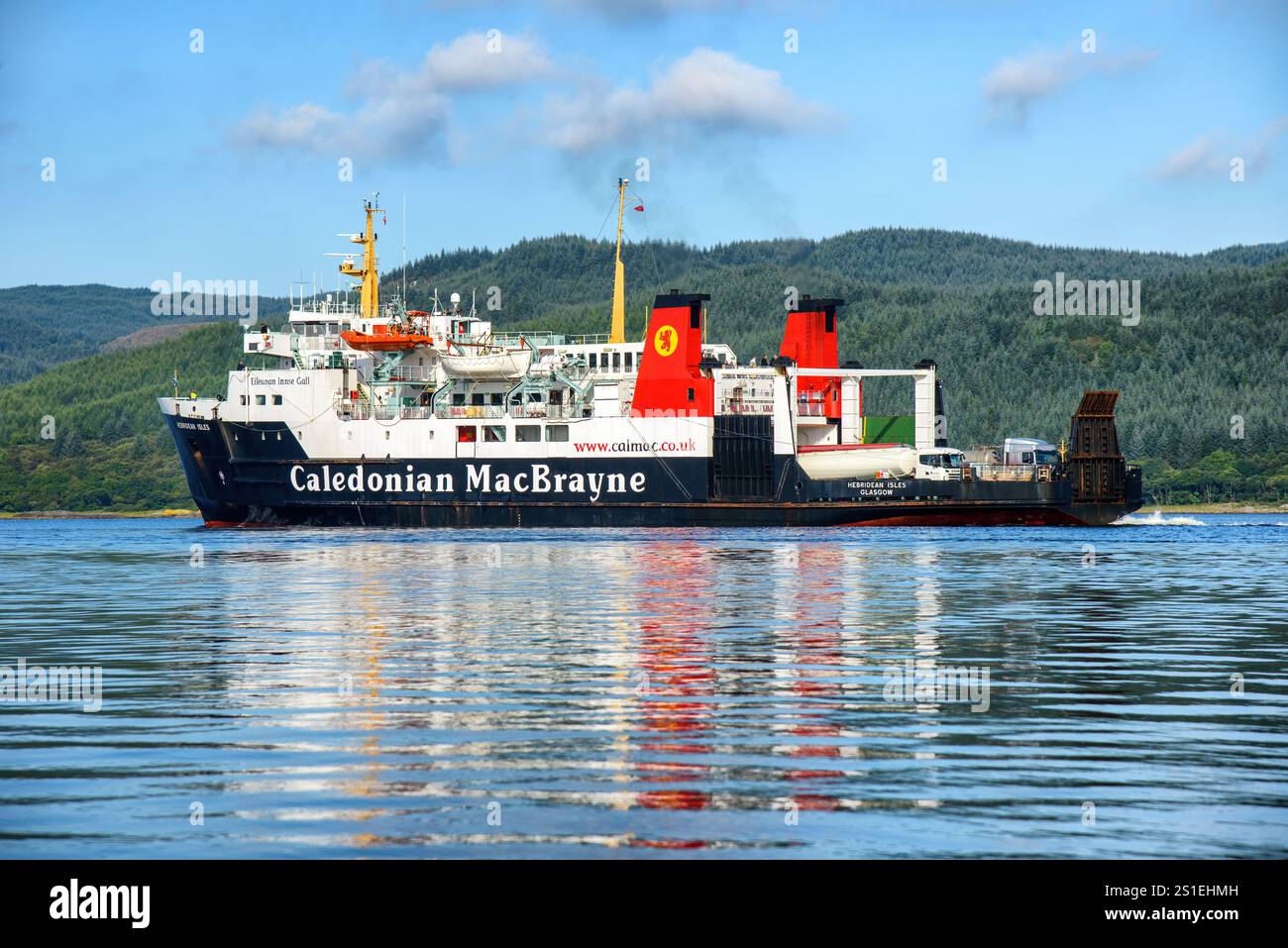 The Caledonian MacBrayne (CalMac) ferry Hebridean Isles linked ...