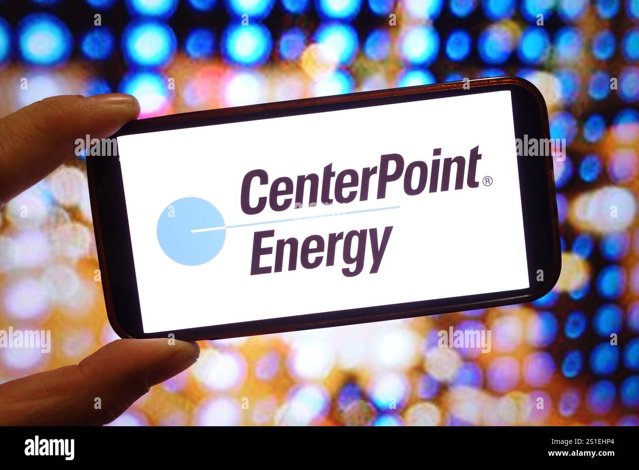 Poland. 02nd Jan, 2025. In this photo illustration, the CenterPoint ...