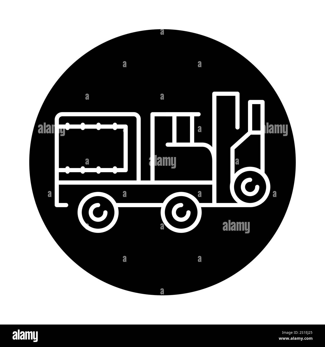 Snow Cutter black line illustration. Snow removal machine. Editable ...