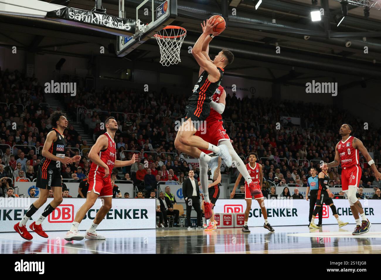 Bamberg, Germany. 02nd Jan, 2025. Basketball, Bundesliga, Main Round ...