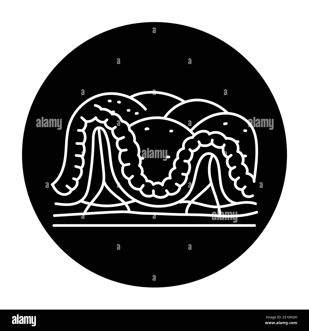 Celiac disease color line icon. Autoimmune diseases. Vector isolated ...
