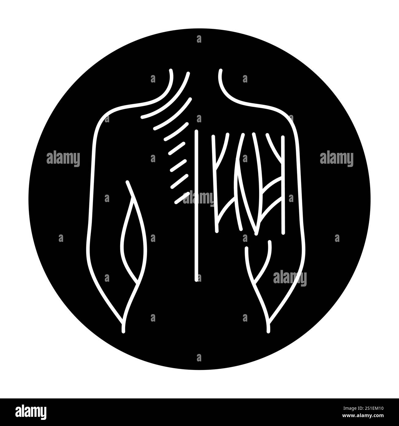 Polymyositis color line icon. Autoimmune diseases. Vector isolated ...