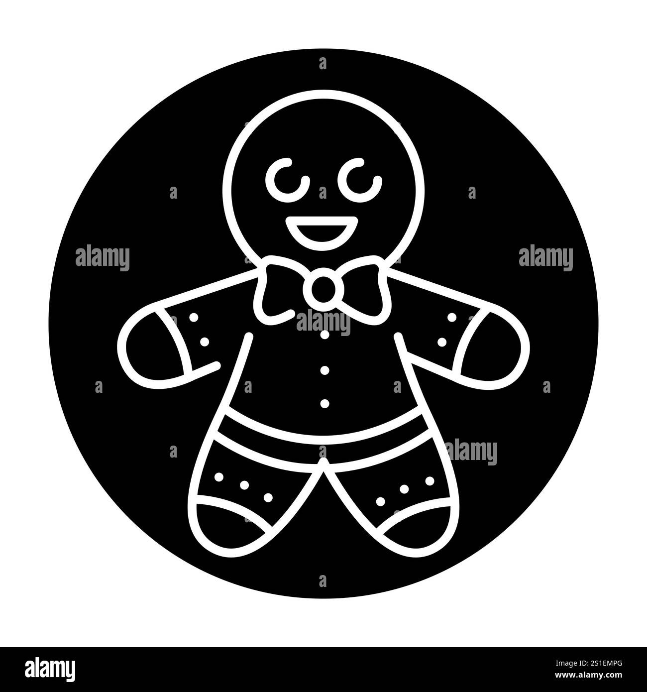 Gingerbread color line icon. Vector illustration.Editable stroke Stock ...