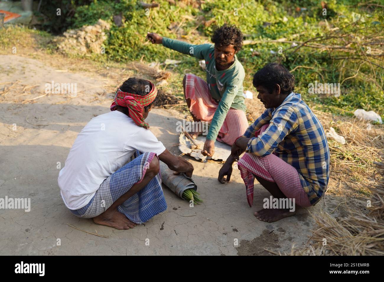 Santiniketan, Birbhum, India - December 6, 2024: The Santal community ...