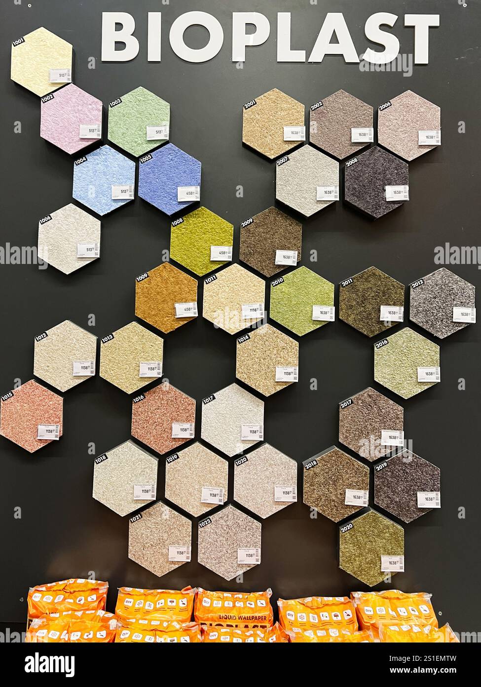 Kyiv, Ukraine - January 03, 2025: A showcase of vibrant bioplast ...