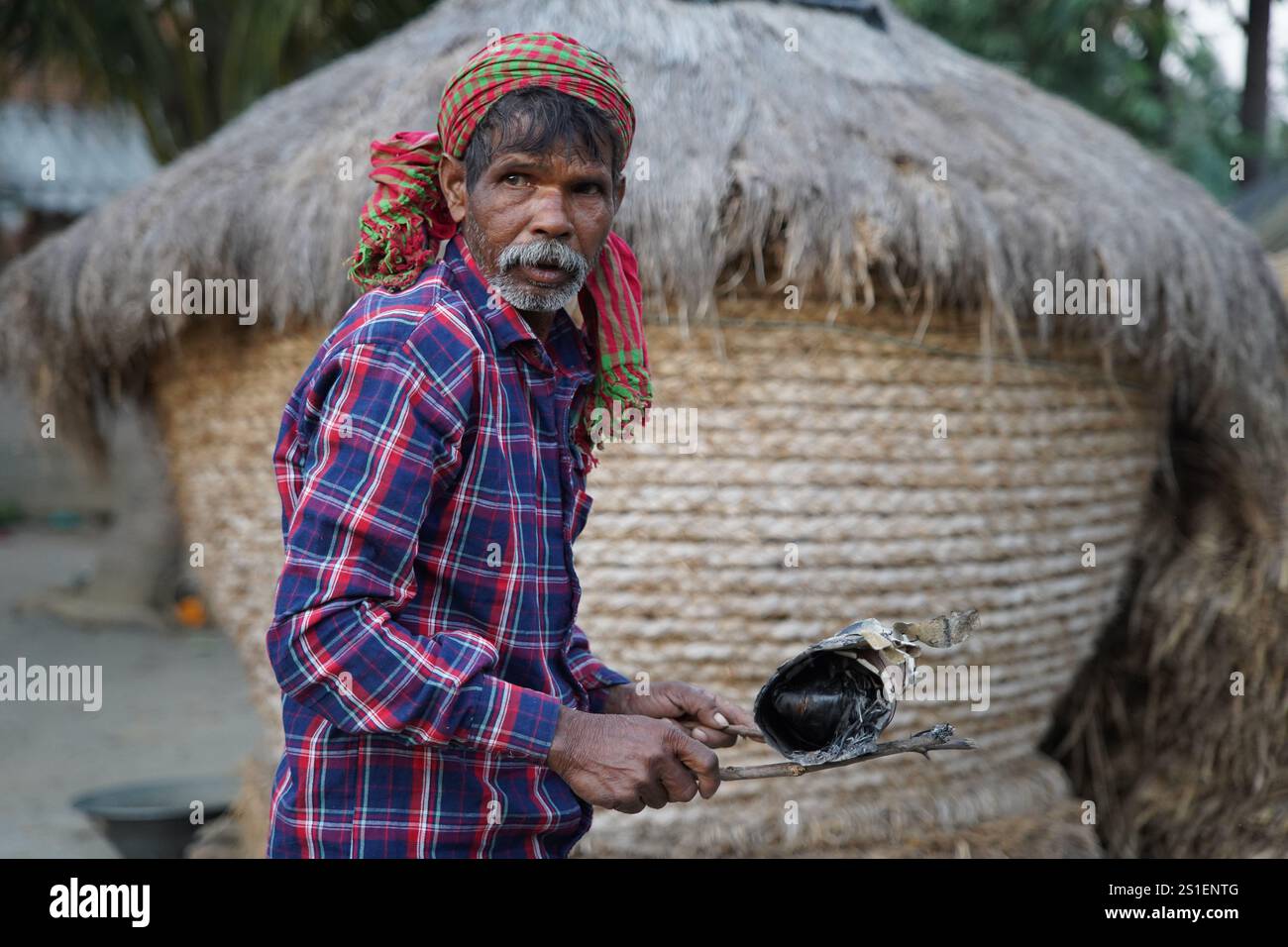 Santiniketan, Birbhum, India - December 6, 2024: The Santal community ...