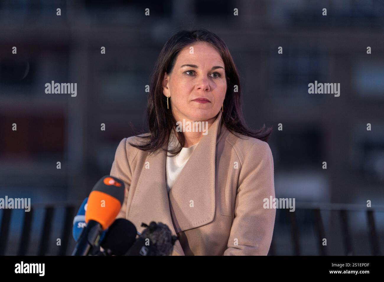 German Foreign Minister Annalena Baerbock holds a press conference ...