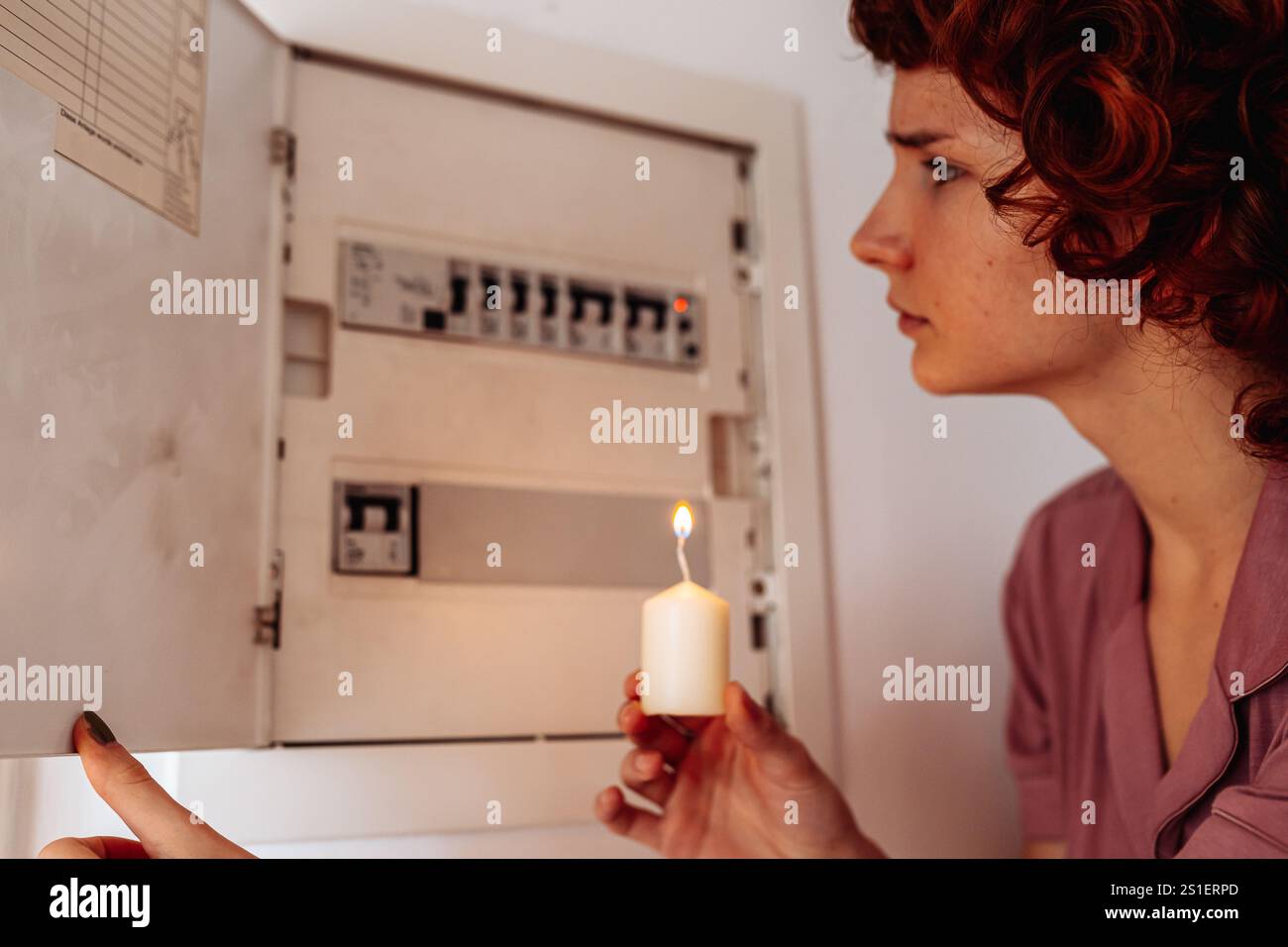 Electric meter failure. Blackout, no electricity Stock Photo - Alamy