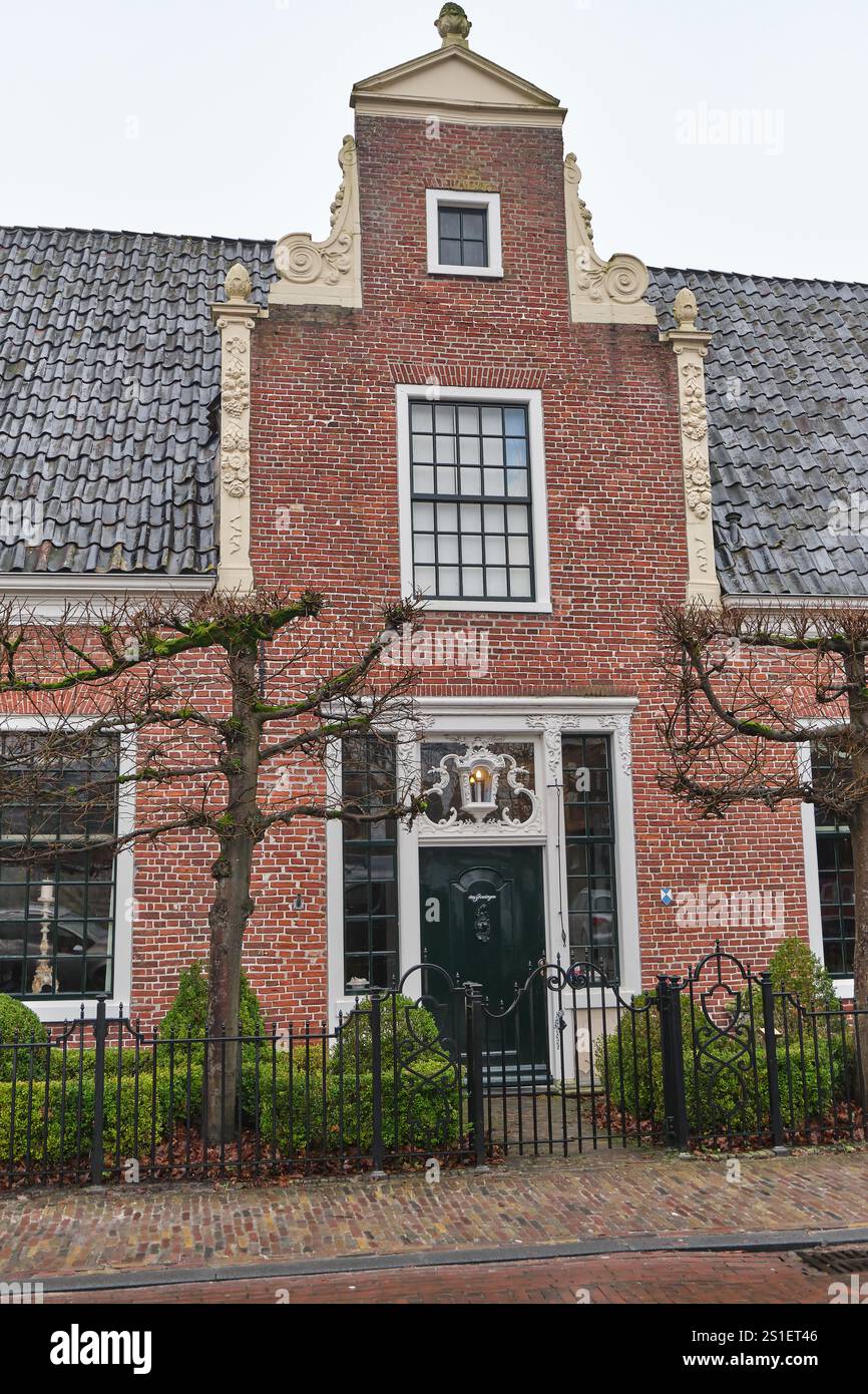 December 29, 2024 - Eelde/Netherlands: Brick architecture of ...