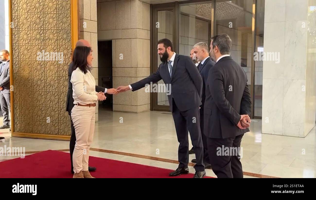 03 January 2025, Syria, Damaskus: Foreign Minister Annalena Baerbock ...