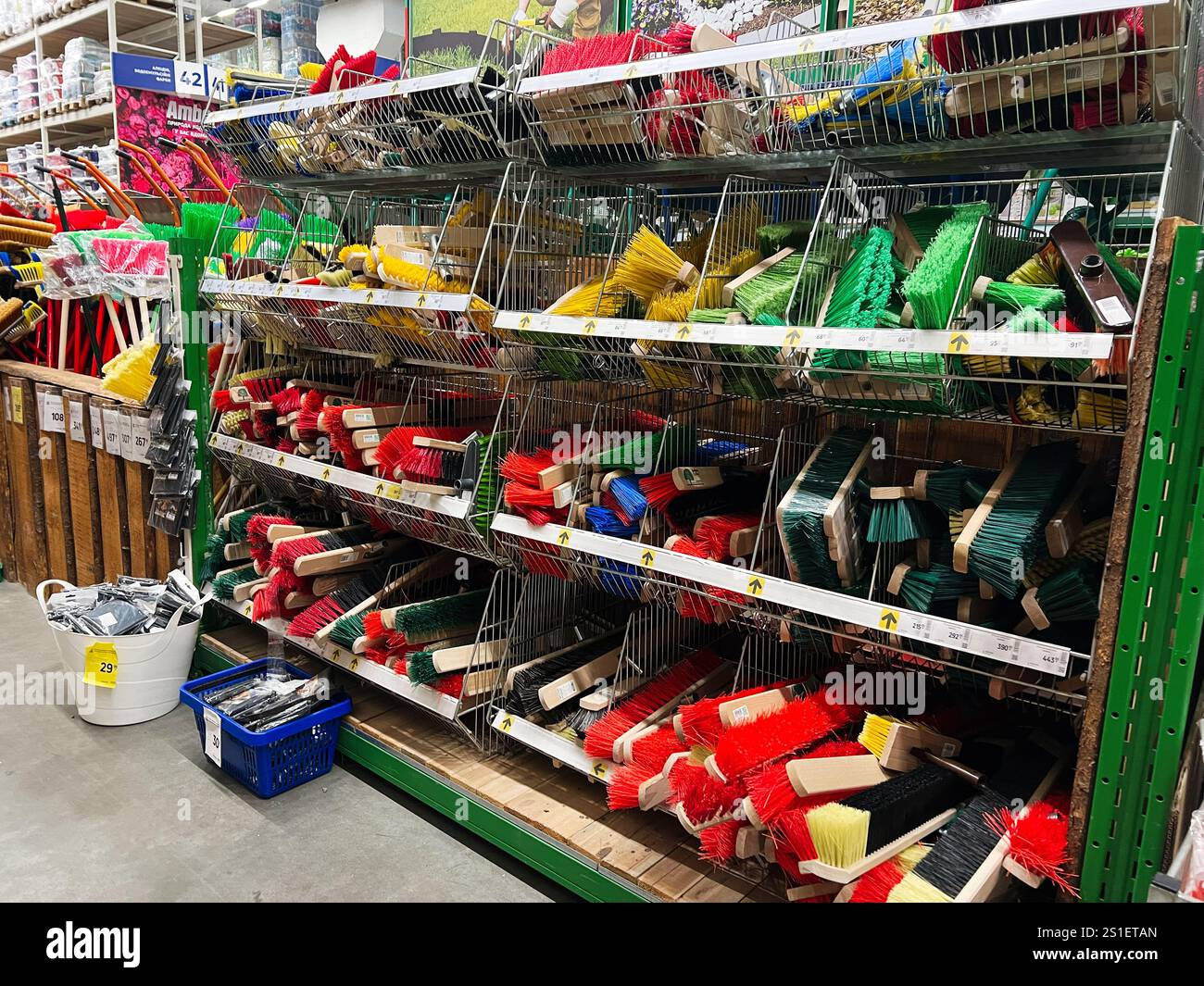Kyiv, Ukraine - January 03, 2025: A hardware store aisle featuring an ...
