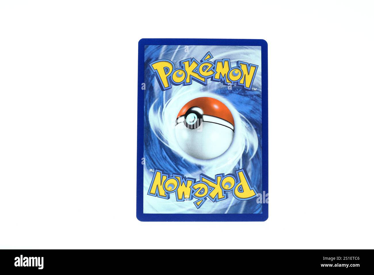 Pokemon card. Close up and isolated with a white background Stock Photo ...