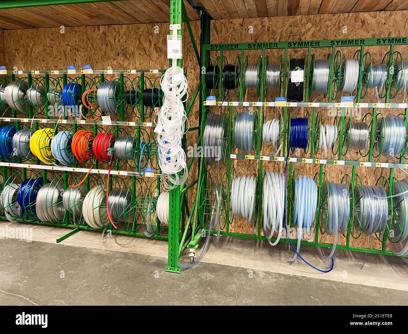Colorful spools electrical wires construction hi-res stock photography ...