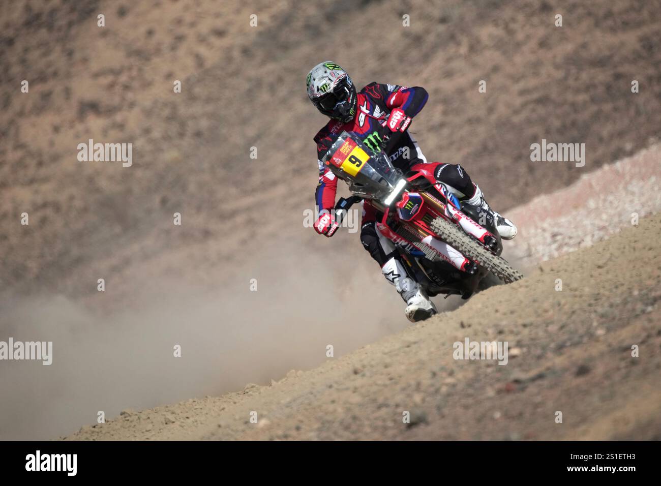 Rider Ricky Brabec competes during the prologue of the Dakar Rally in ...