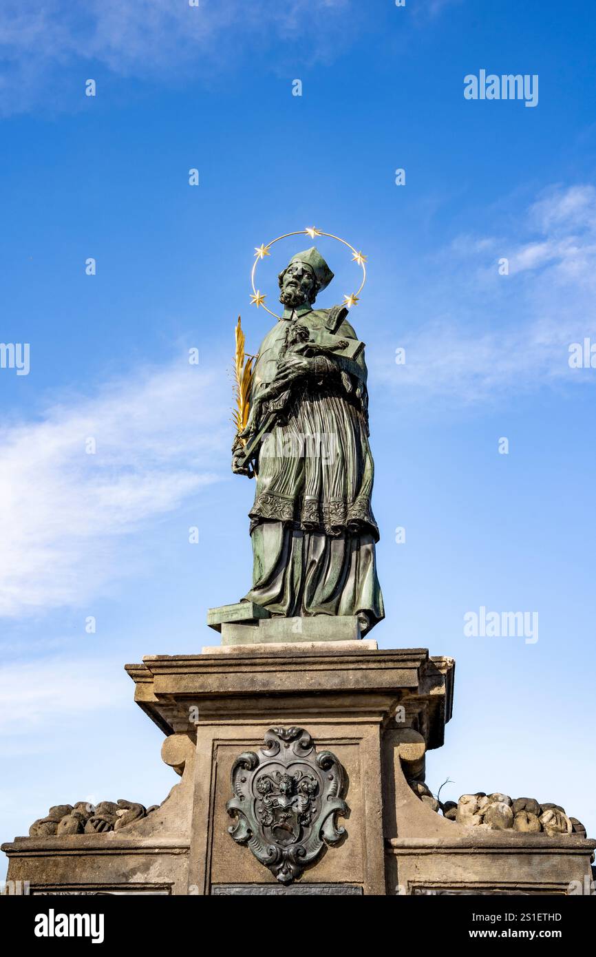 Bronze statue of Saint John of Nepomuk outdoor sculpture by sculptor ...