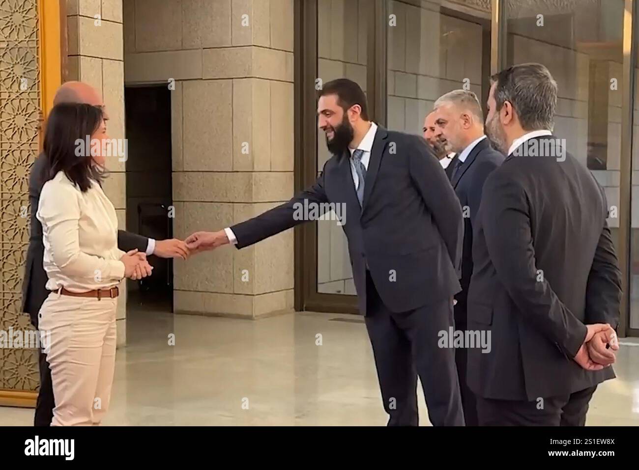 03 January 2025, Syria, Damaskus: Foreign Minister Annalena Baerbock ...