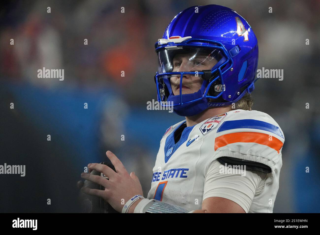 Boise State quarterback Maddux Madsen (4) during the Fiesta Bowl ...