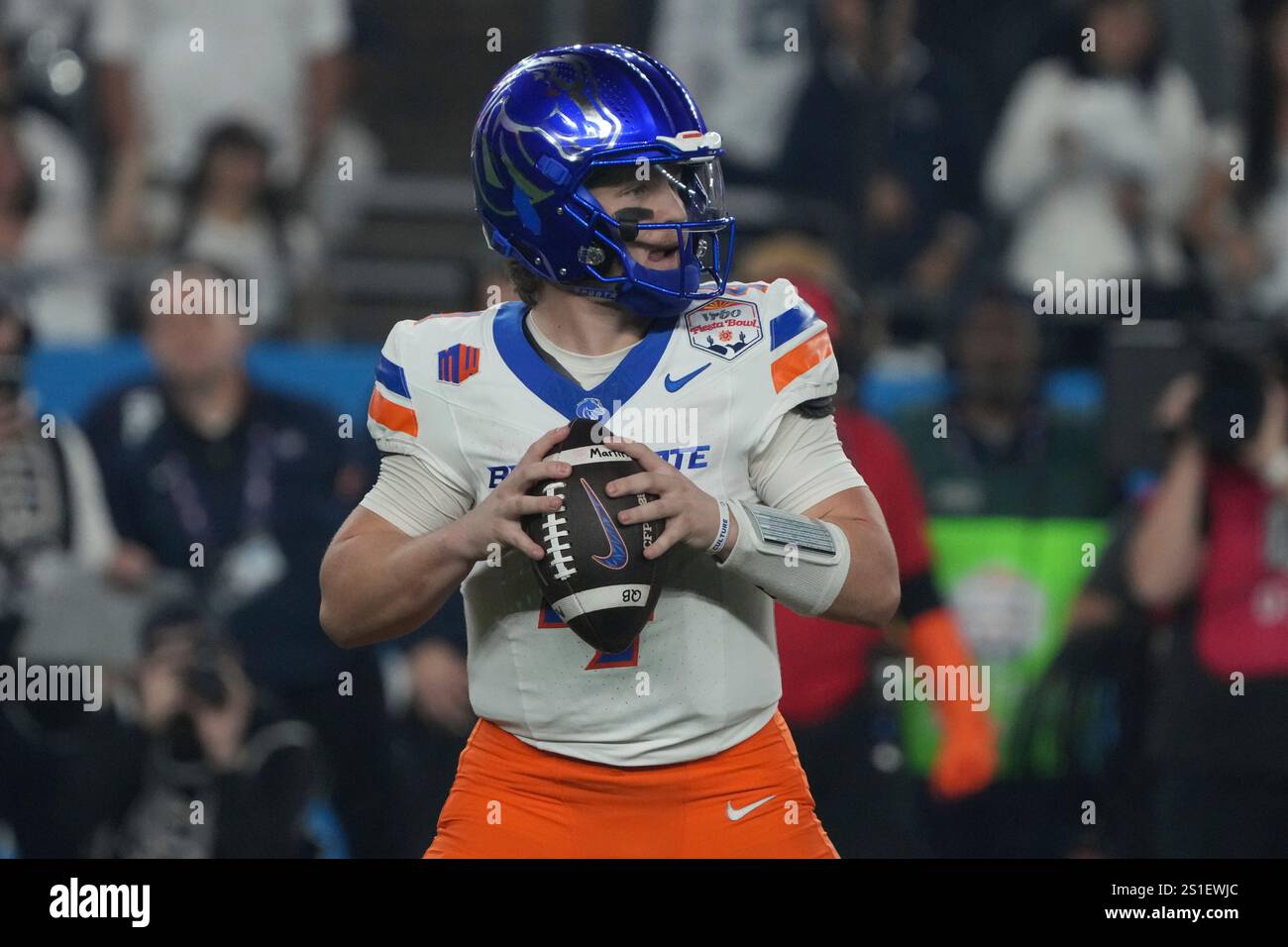 Boise State quarterback Maddux Madsen (4) during the Fiesta Bowl ...